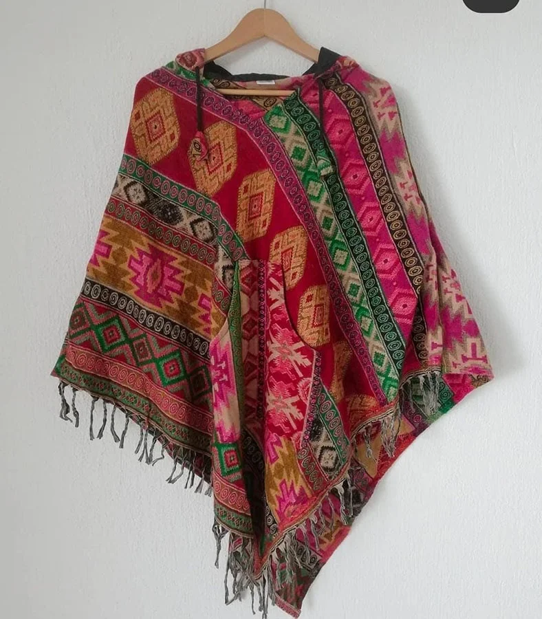 Unisex Woollen Poncho Free Size Mixed Color Gc-ap-1079 Available At ...