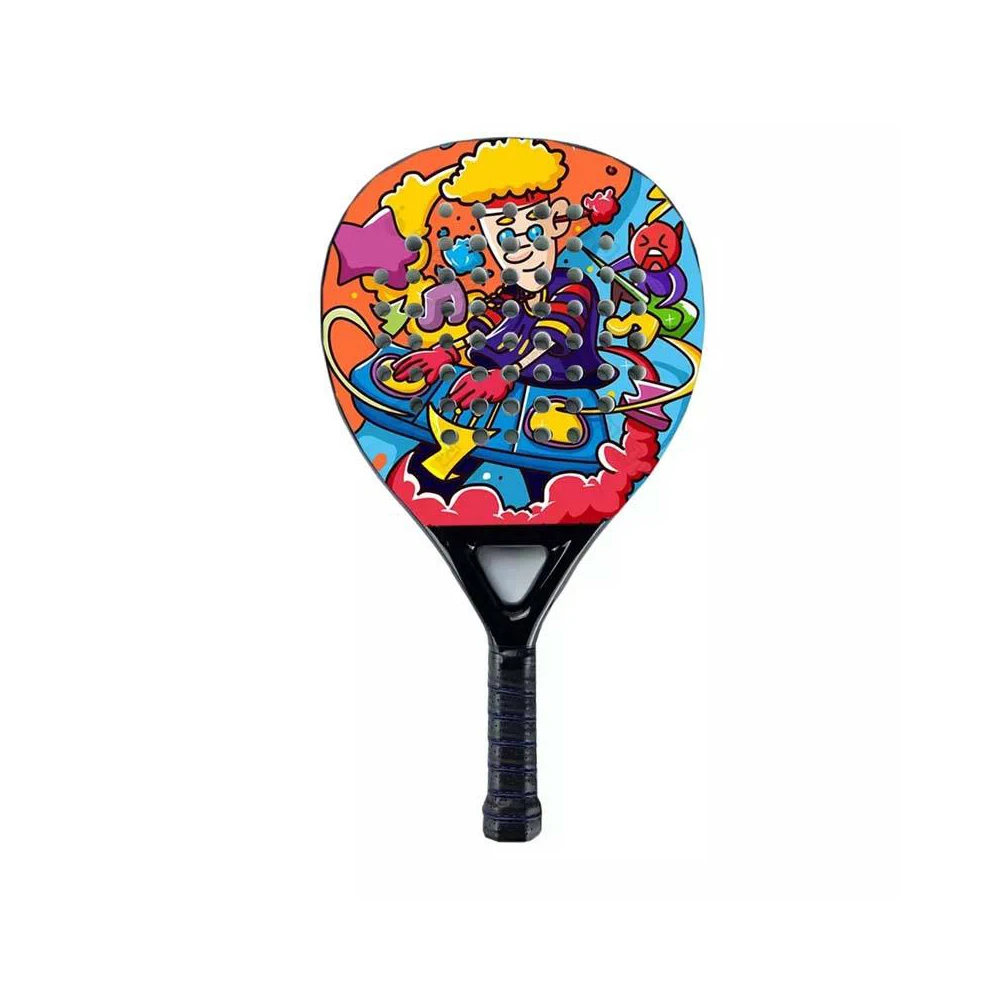 Custom Padel Tennis Racket Carbon Fiber Soft Eva Face Beach Tennis ...