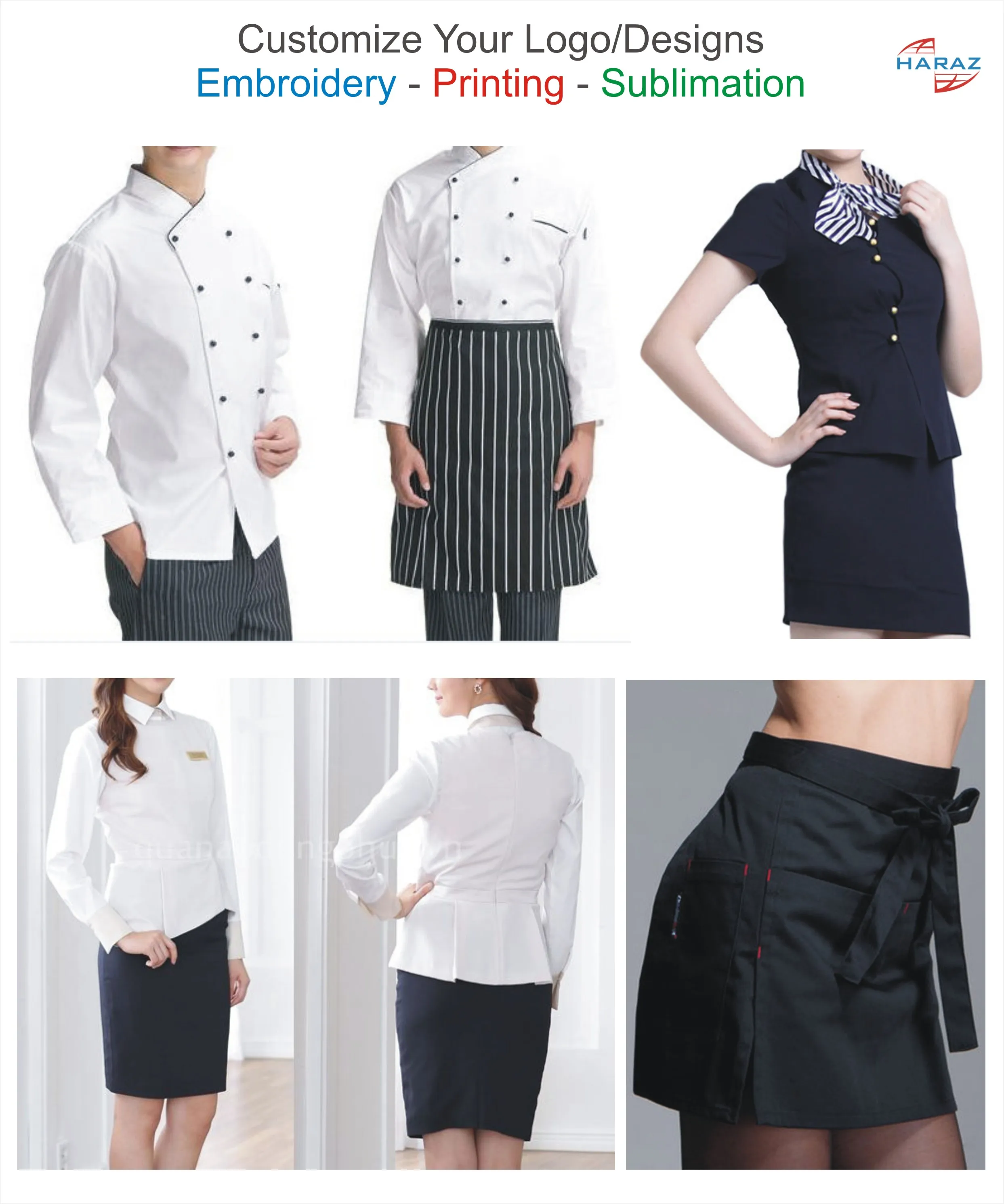 OEM Wholesale Custom Hotel Receptionist Uniforms Long Short Sleeve ...