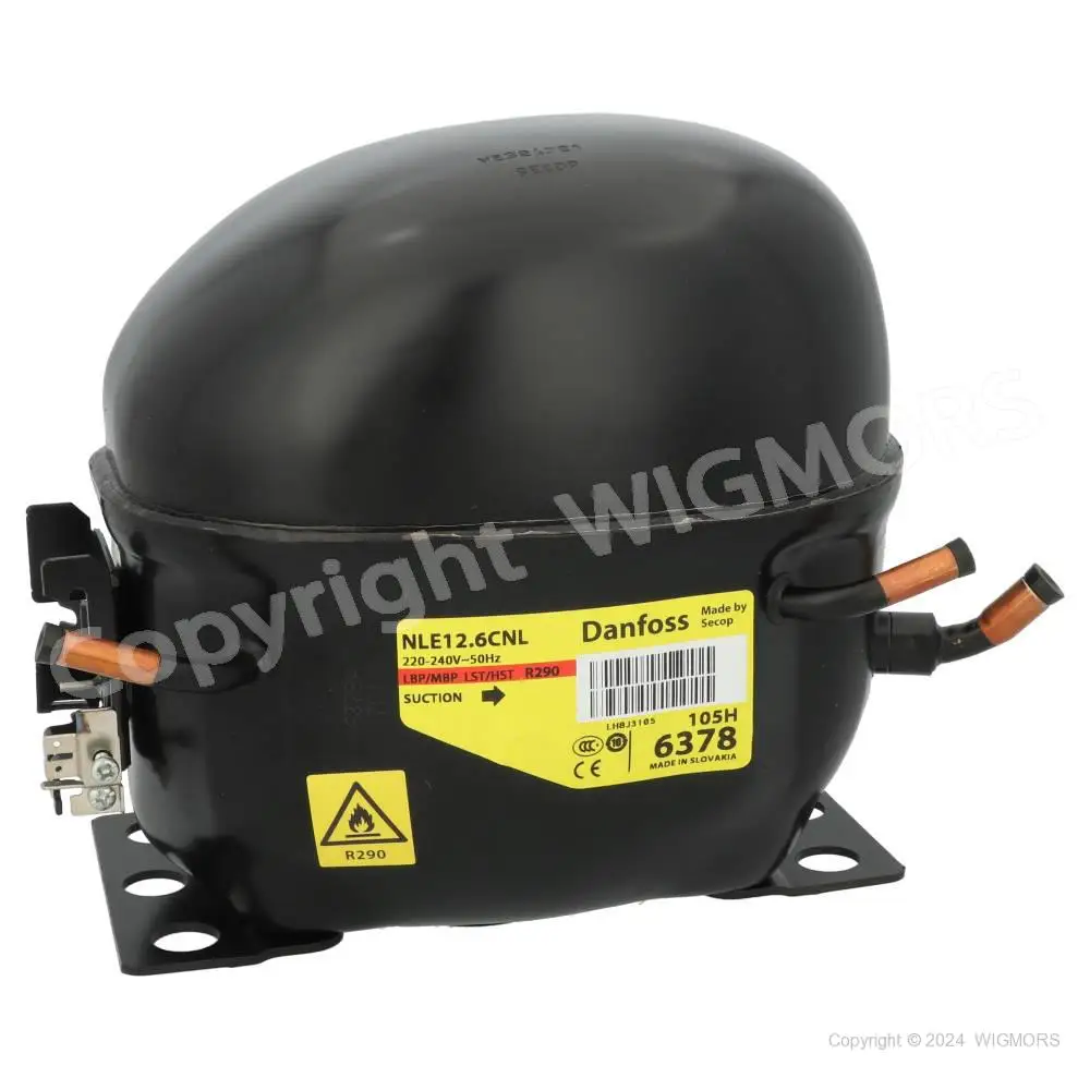 Secop Compressor Nle12.6cnl With Strarting Device Hst 105h6378 R290 ...