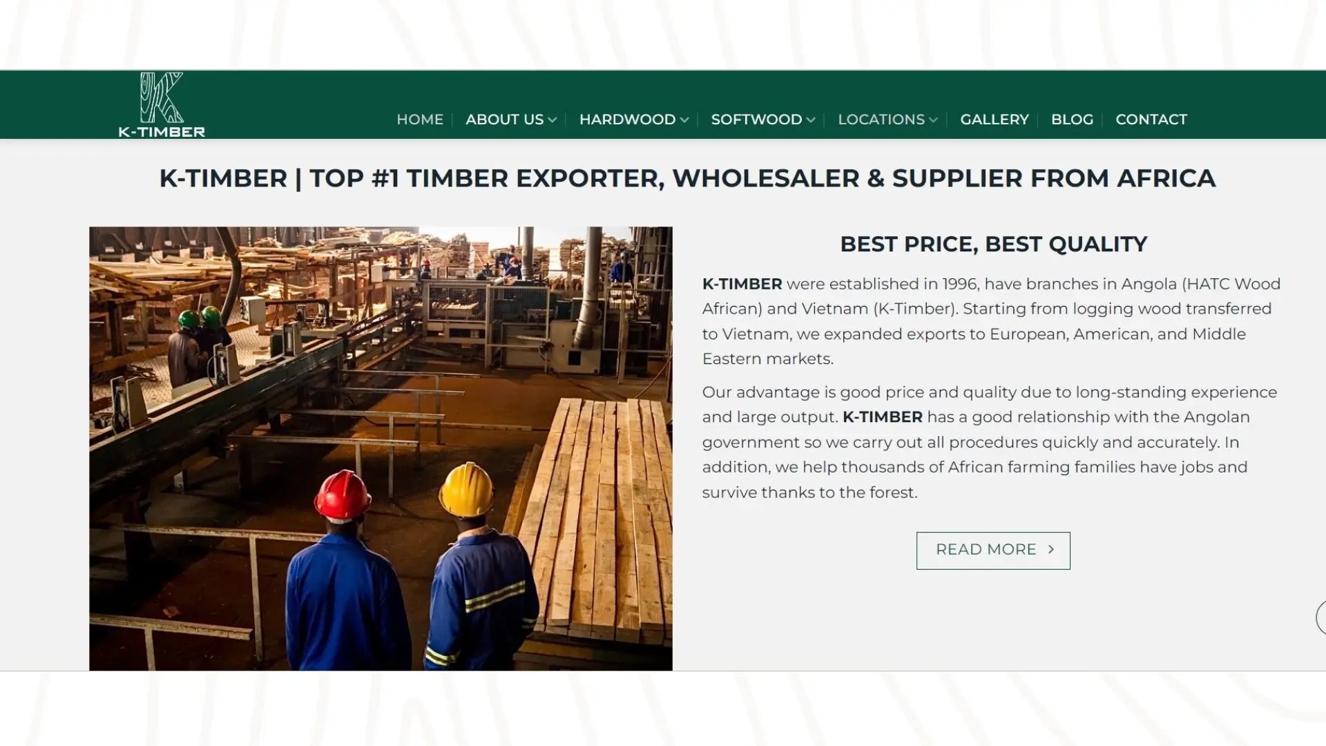 KTIMBER African Supplier Padauk Dimensional Lumber Wood