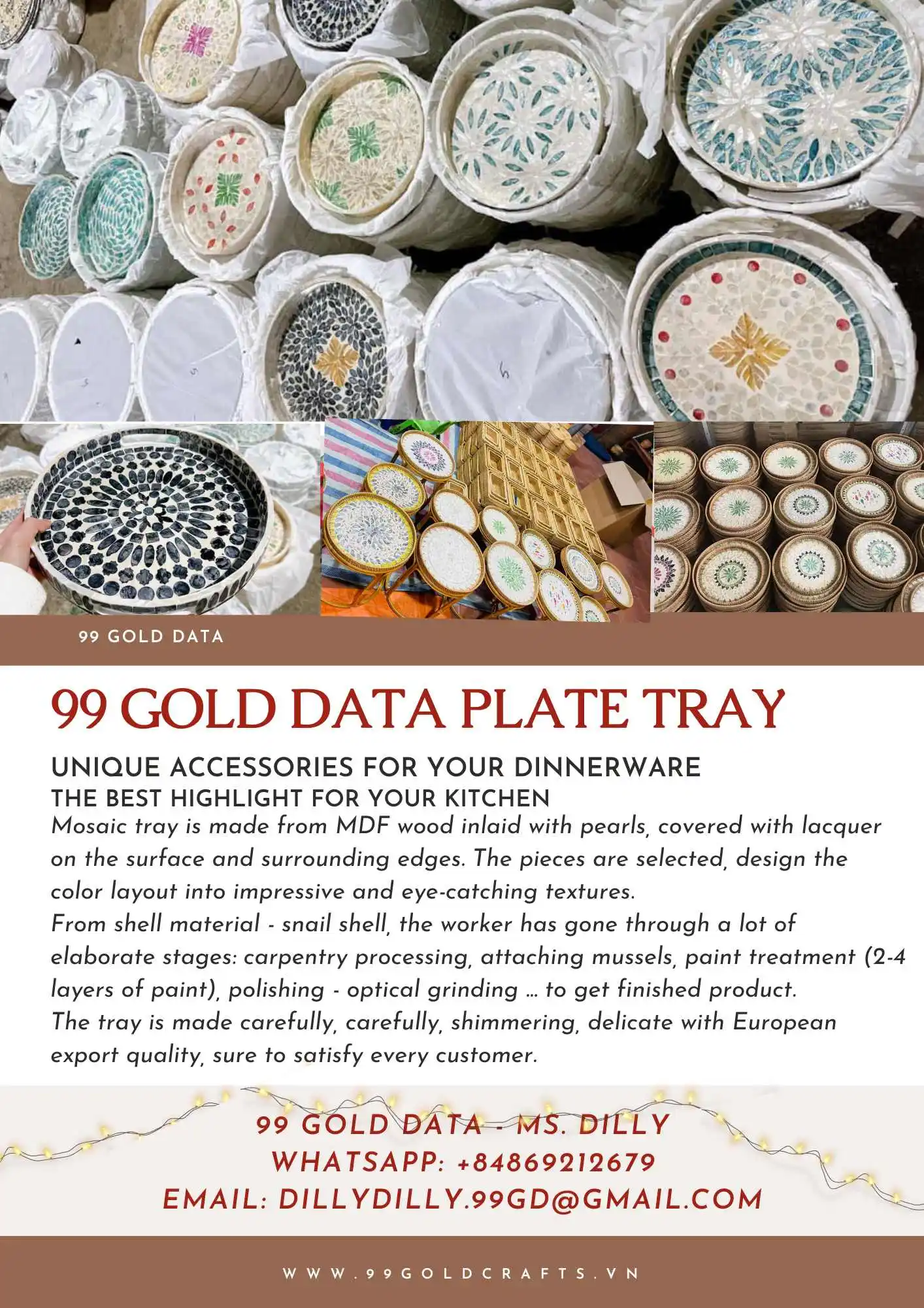Hot Trend 2023 Luxury Design Mosaic Round Dished And Plate For Dinner ...