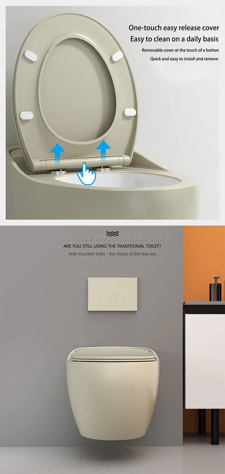 Egg Shaped Matt Colour Hanging Wc Suspendu Bathroom Ceramic Inodoro ...