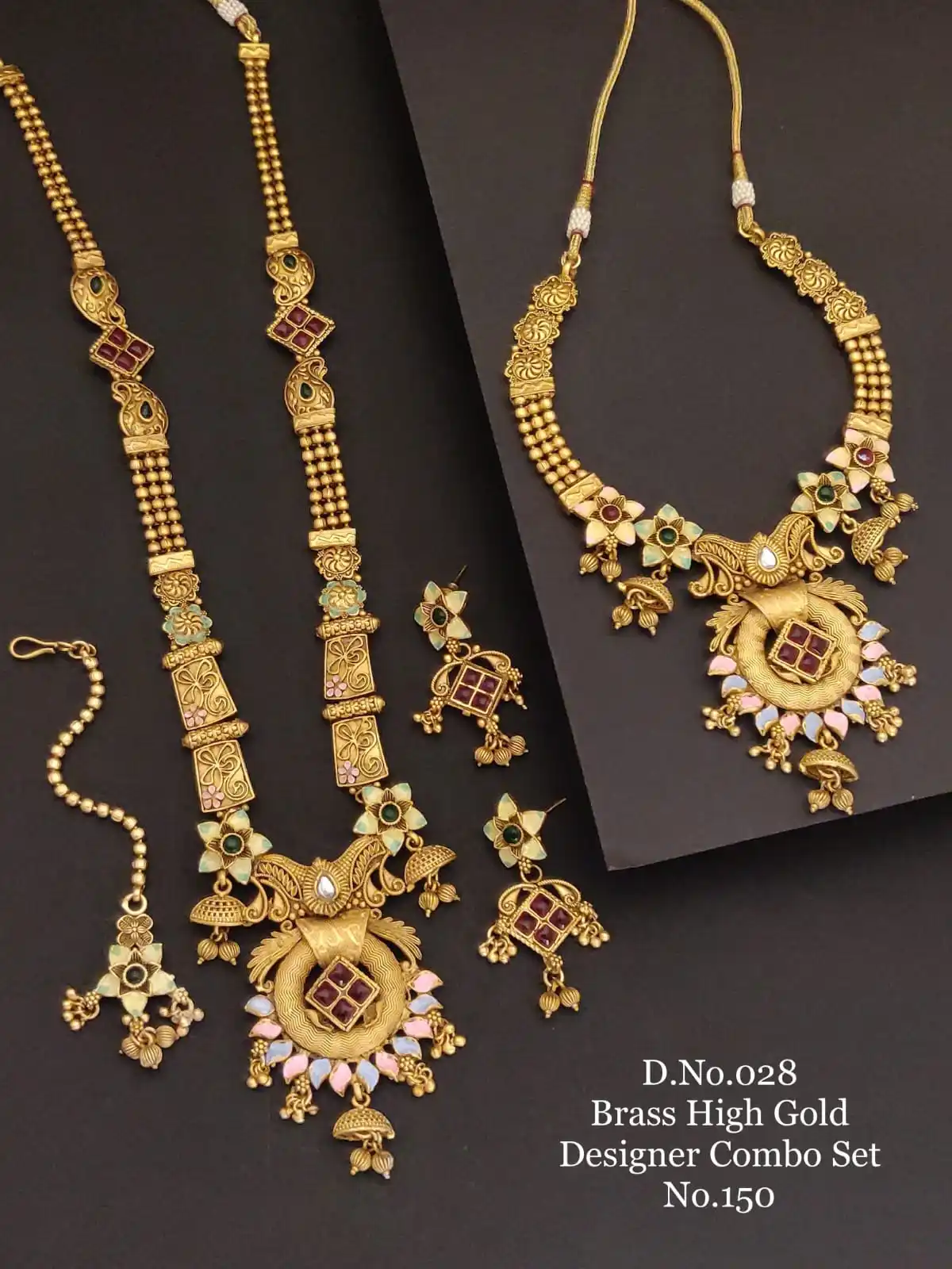 Trendy Statement Jewelry Set Simple Three-Piece Set with Fancy Design ...