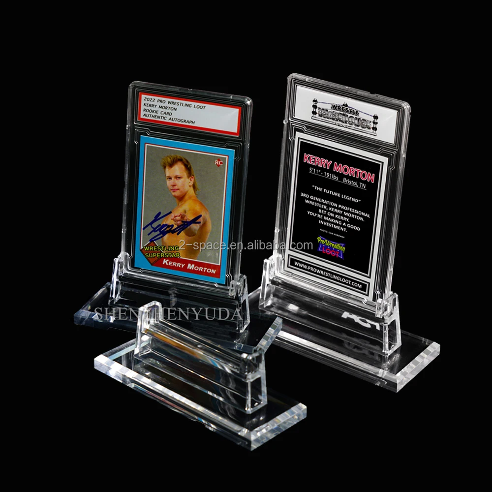 New Arrival Premium Acrylic Universal Graded Card Stand Crystal Clear ...