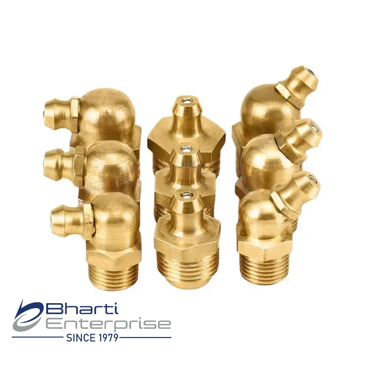 Brass Hydraulic Zerk Grease Nipple Fittings 45degree 90degree and ...