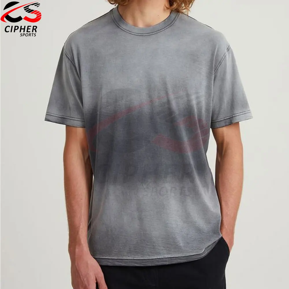 Design Your Own Logo Men Sun Fade T Shirts Oem Service Sun Fade T ...