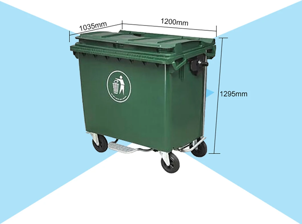 1100L Plastic Waste Bins - Durable and Sustainable Solutions