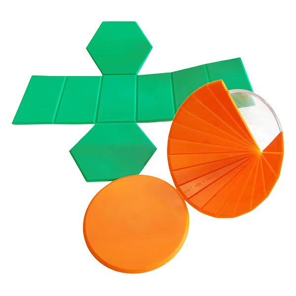 10pcs 2D/3D Folding Geometric Shapes for Educational Fun