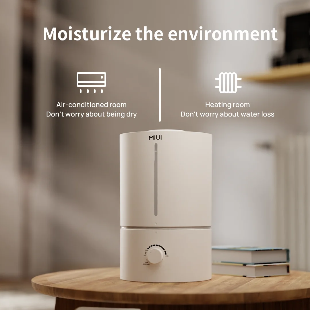 Smart Adjustable 4.5L Water Tank Humidifier Large Capacity Silent Mist ...