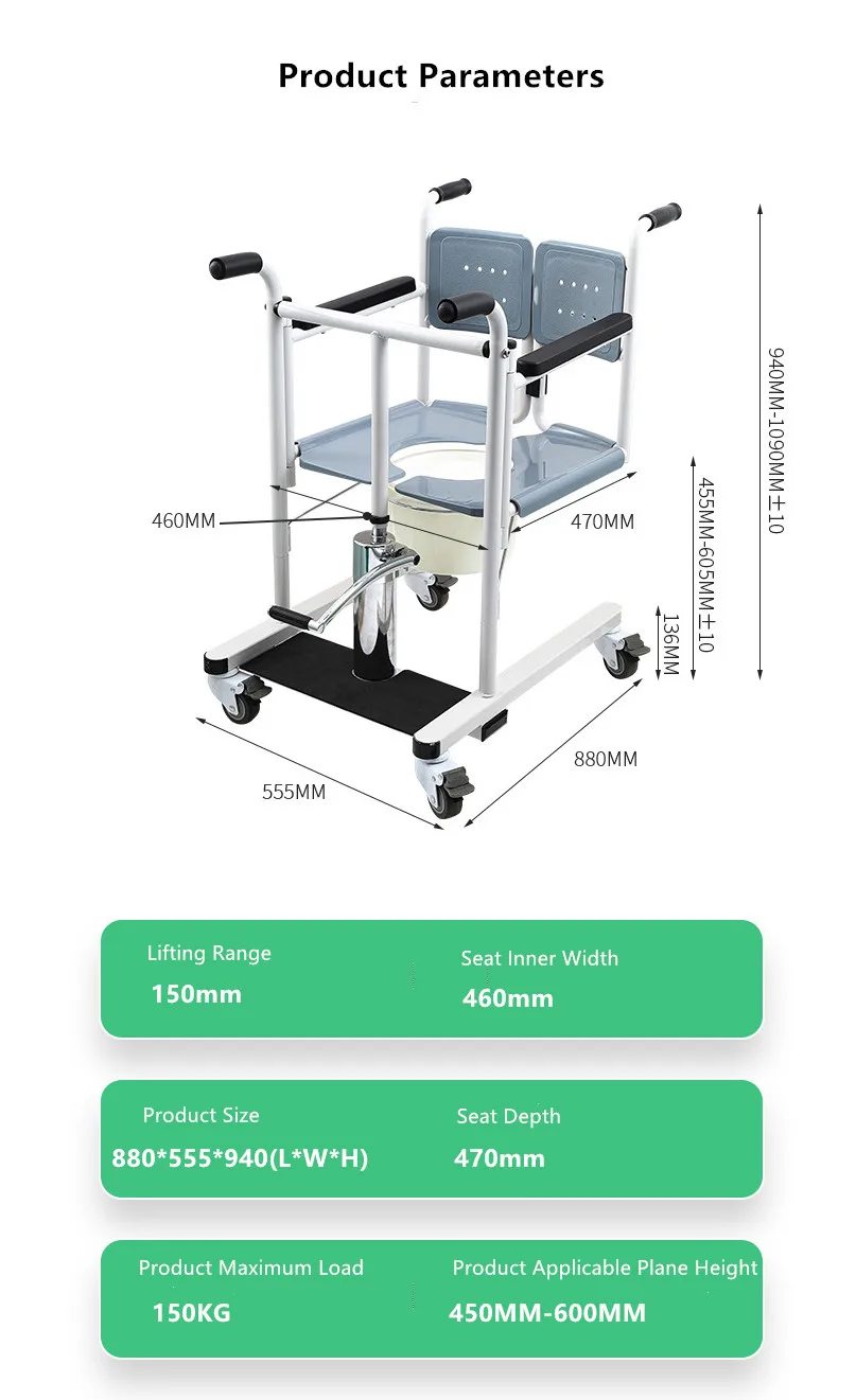Bliss Lift Chair For Patient Multifunctional Hydraulic Lift Patient ...