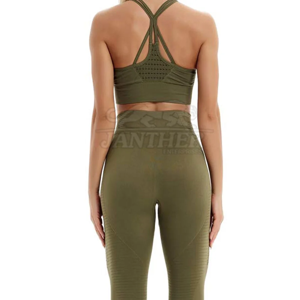 Stretchy Breathable Activewear Set Women Fitness Yoga Set Elastic ...