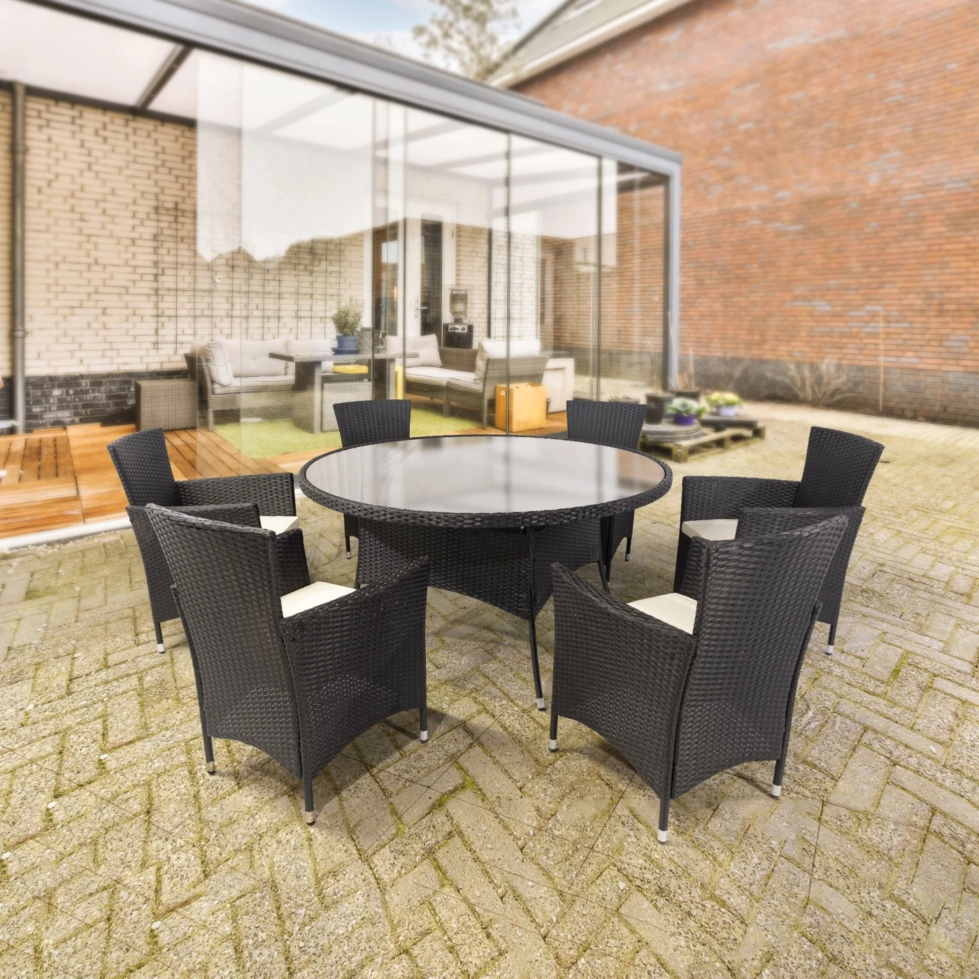 2026 NEW IPRO Premium Grade Outdoor Garden Patio Dining Set Living Room ...