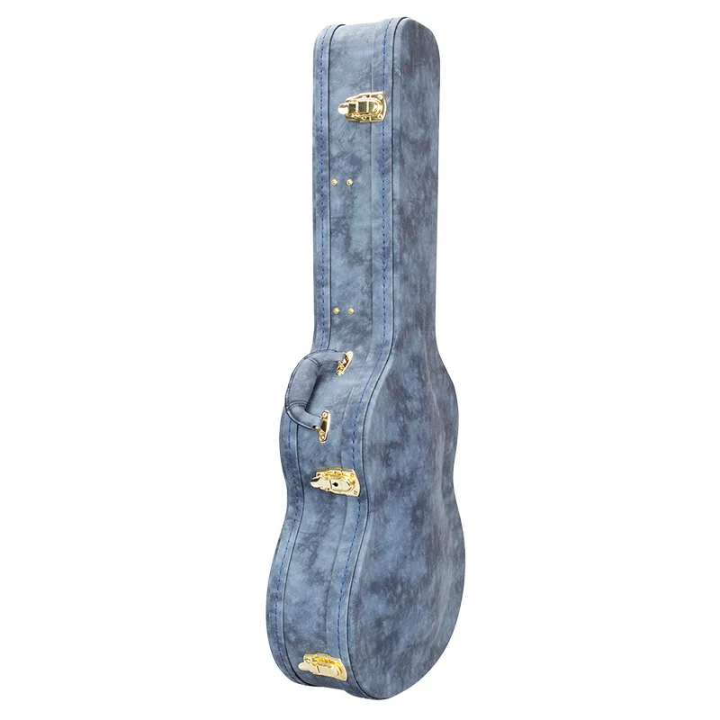 Wholesale Oem Custom Pu Leather Acoustic Guitar Coat In Blue Color Hard ...