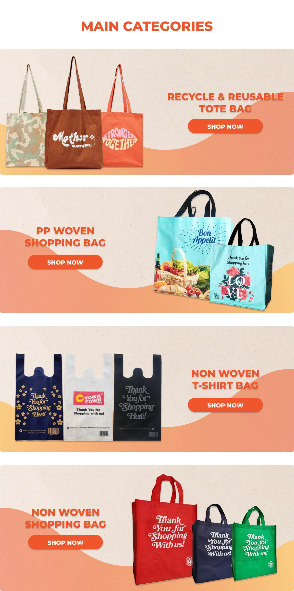 Eco Friendly Shopping Bag Expandable Folding Feature Recycle Medium ...