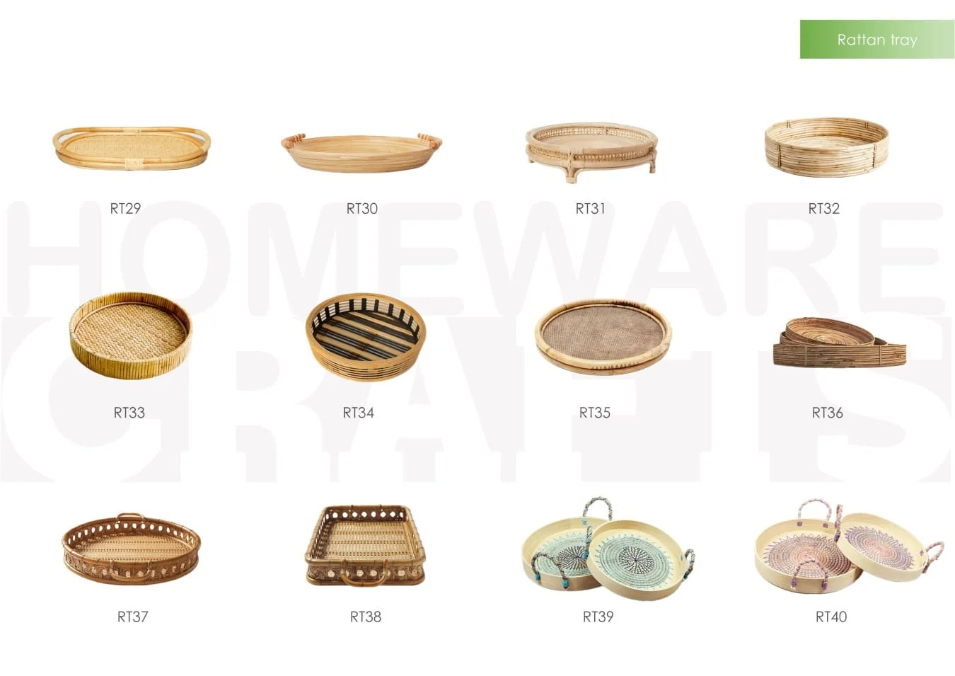 Natural Wicker Bamboo Rattan Tray Weaving Food Serving Utensil Serving ...