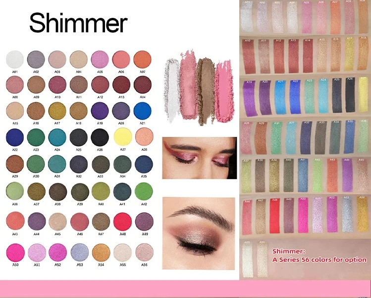 Wholesale 12 Colors High Pigment Dry Eye Shadow Custom Creative Glitter ...