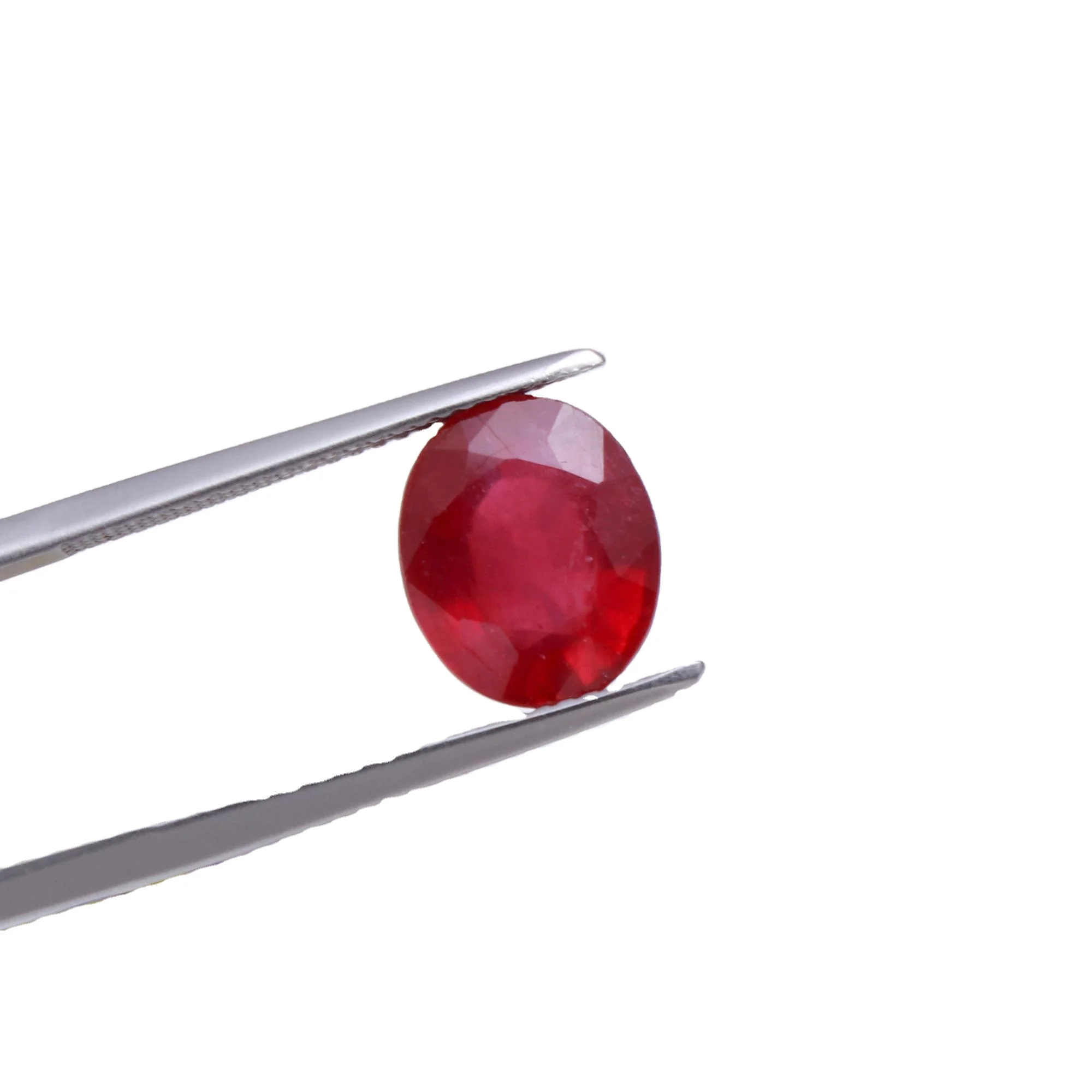 Natural Ruby Oval Shaped Mixed Cut Certified Gemstone For Jewelry ...