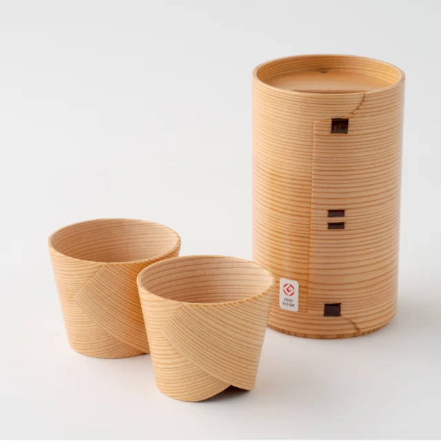 Japanese Gifts Natural Cedar Craft Wooden Handmade Sake Cup Traditional Drinkware Set - Buy ...