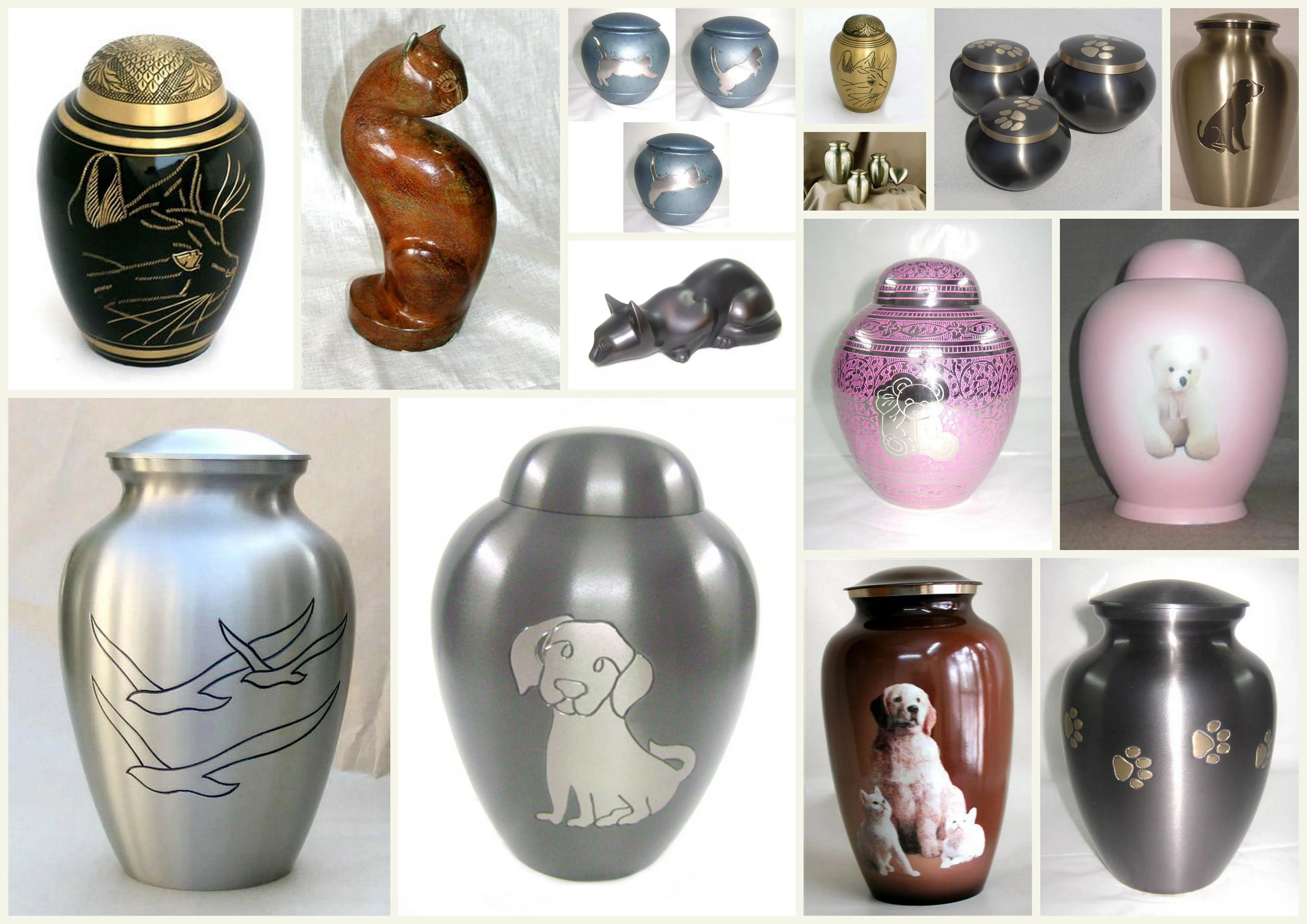 Metal Memorial Adult Ashes Brass Metal Cremation Urns Unique Style ...