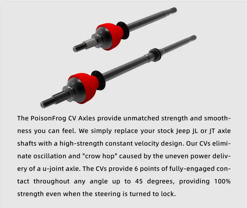 Jeep Wrangler JL CV Joint Axle Assembly - Front Drive Shaft