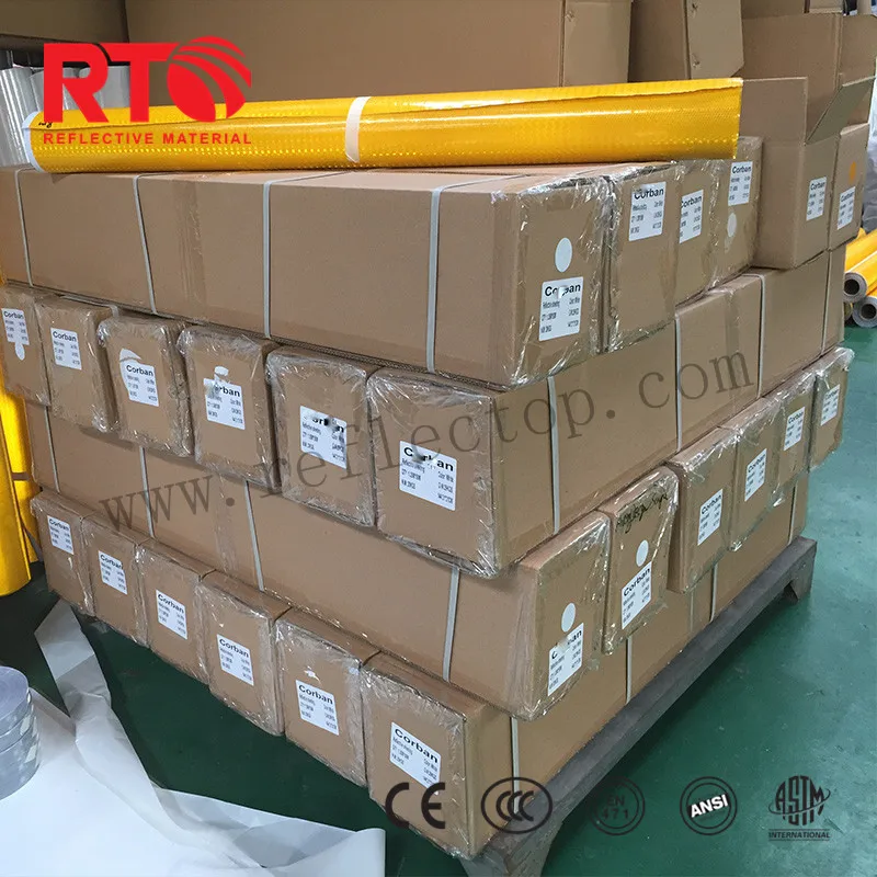 1.24*45.7m Pvc Reflective Sheet Black Brown Advertisement Reflective ...