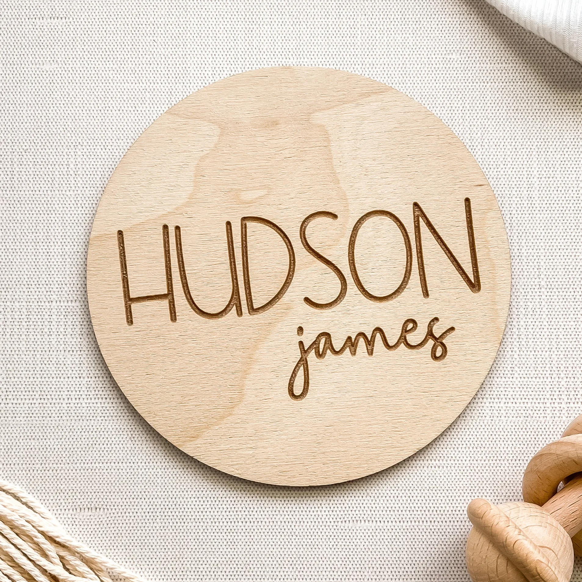 Eco Friendly Wood Name Signs - Customizable Decorative Crafts