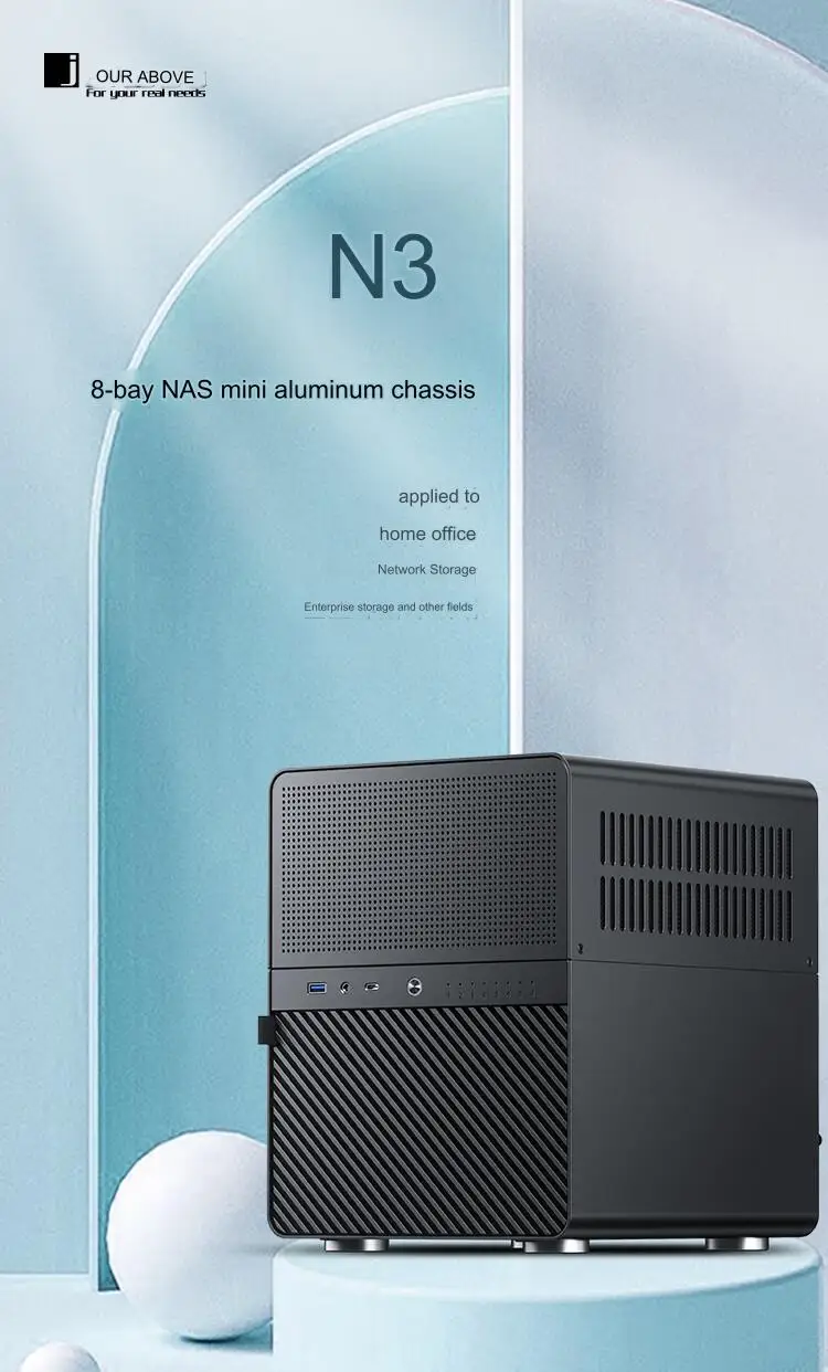 JONSBO N3 Black NAS Chassis for Mini-ITX Motherboard & Storage Solutions