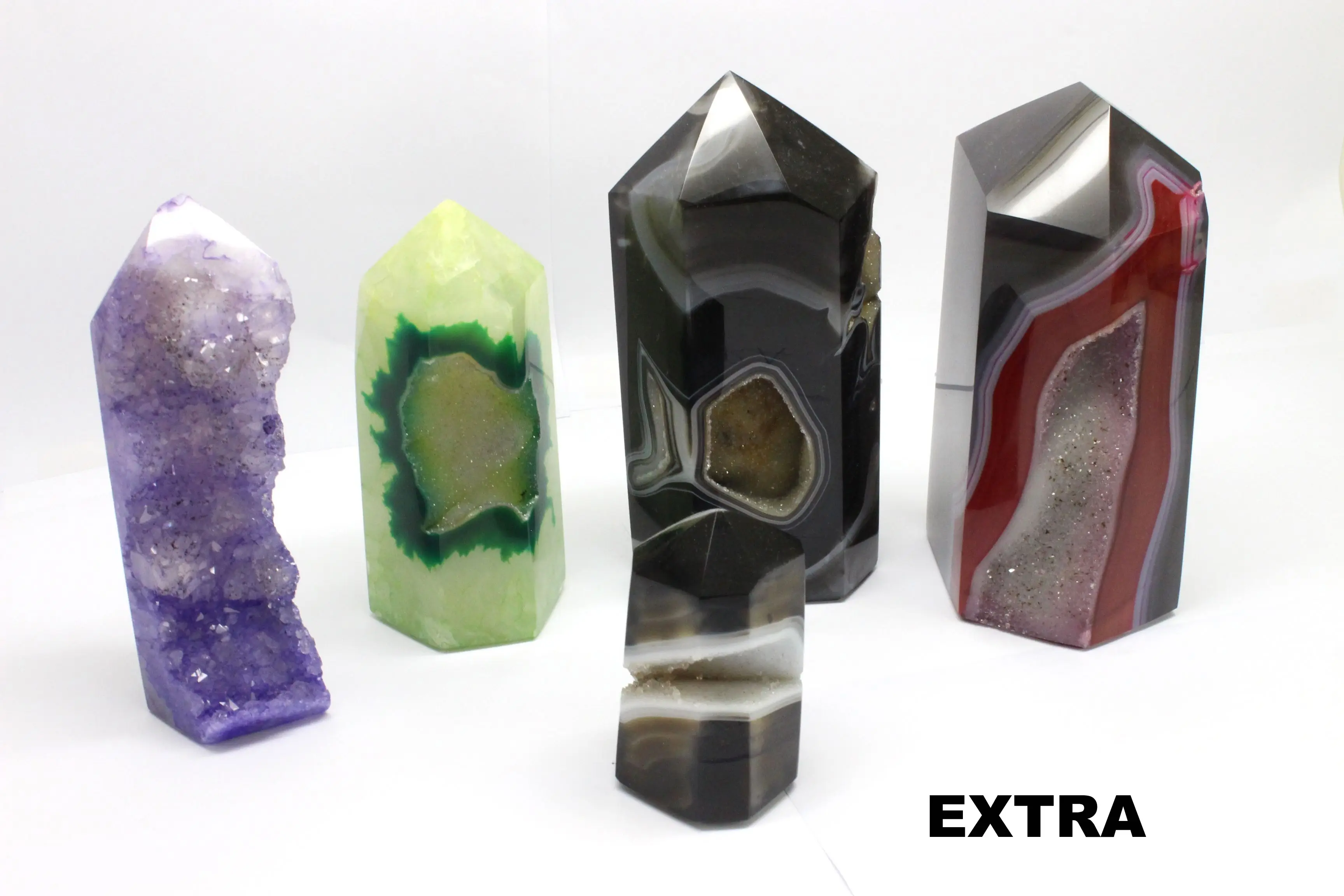 Colored And Natural Agate Polished Geode Druzy Point From Brazil - Buy Nativa Gems Minerals ...