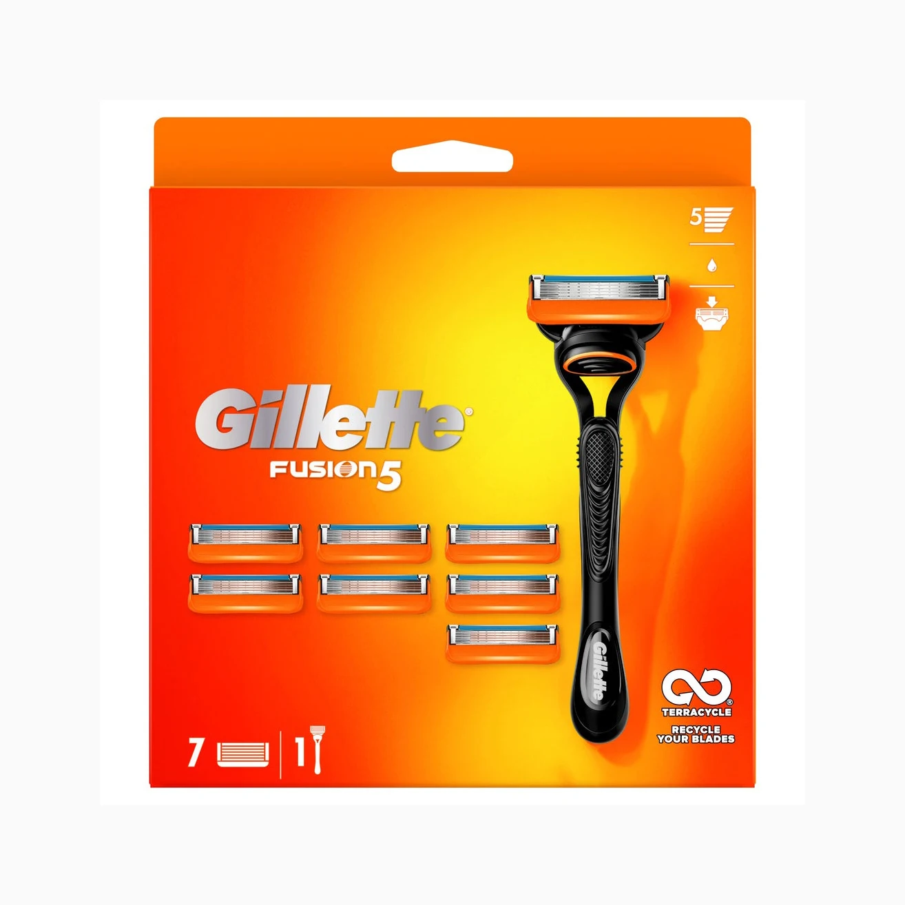 Gillette Fusion 5 And Razors Effective Before After Shaving Tool,Pack ...