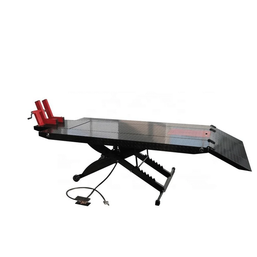 450kg 1000lb Air Operated 48" Width Atv Motorcycle Lift Table With Side ...