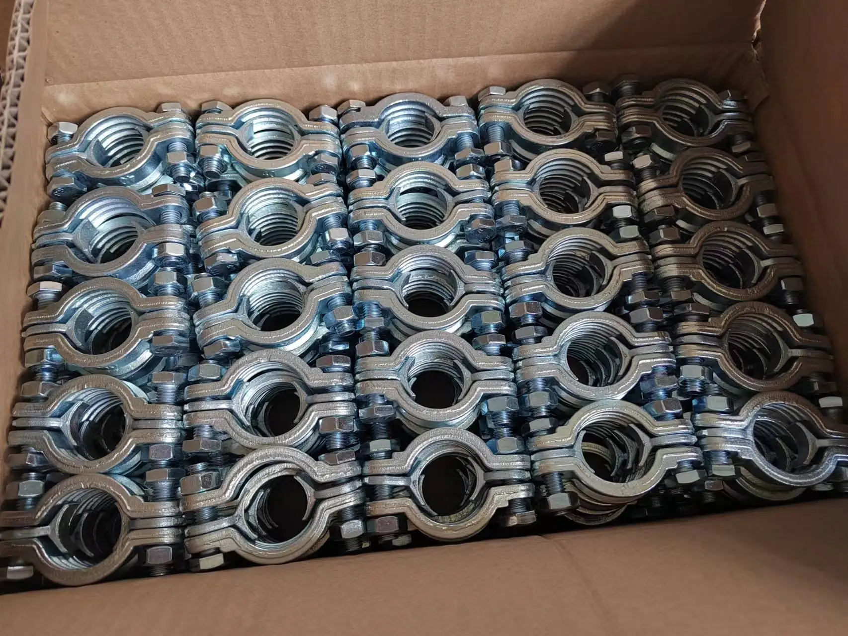 DIN20039 Double Bolt Clamp SL40 32-40 mm - Carbon Steel or Malleable ...