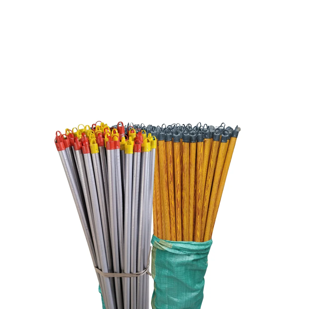 Line Wooden Broom Handle Metal Broom Stick Painting Broom Handle 120cm ...
