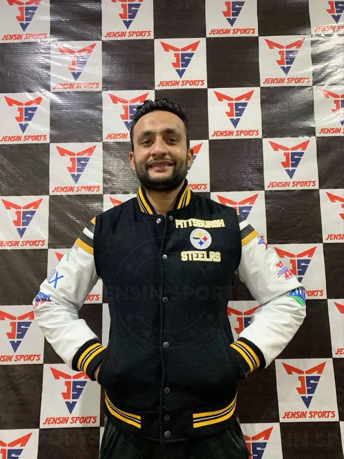 Pittsburgh Steelers Varsity Jacket Wholesale Baseball Letterman Jacket ...