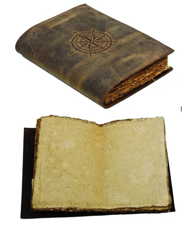 Leather Journal Refillable Premium Notebook Classic Compass Vintage ...
