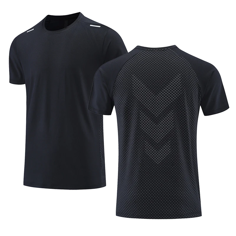 Quick Dry Men Running T-shirt Fitness Sports Top Gym Training Shirt ...