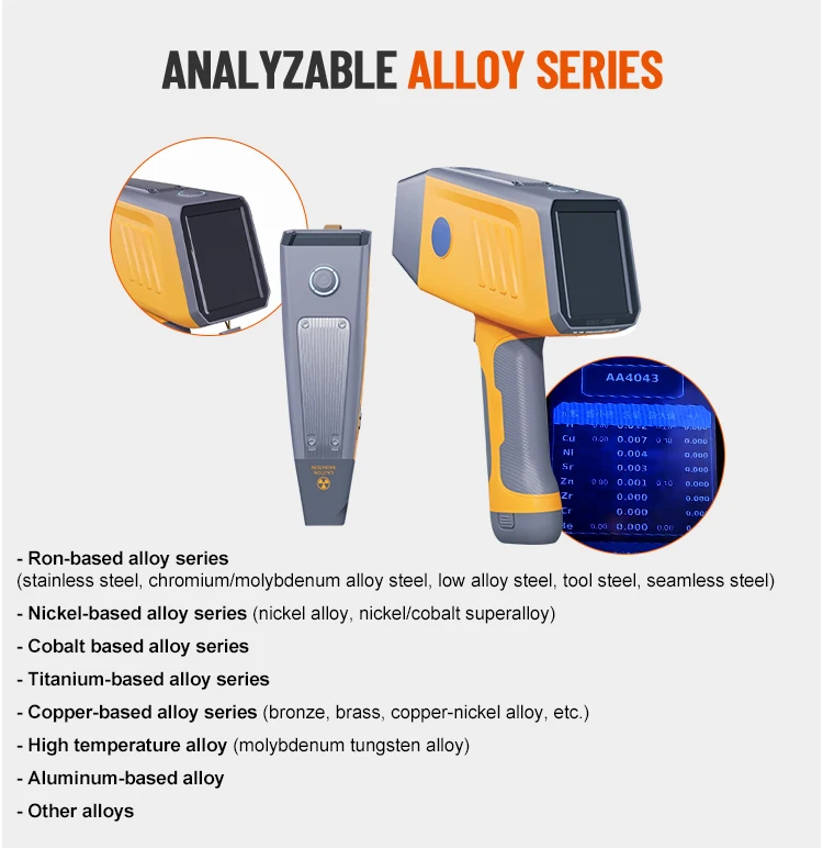 HTGP XRF Handheld Spectrometer - Fast Testing for Aluminum