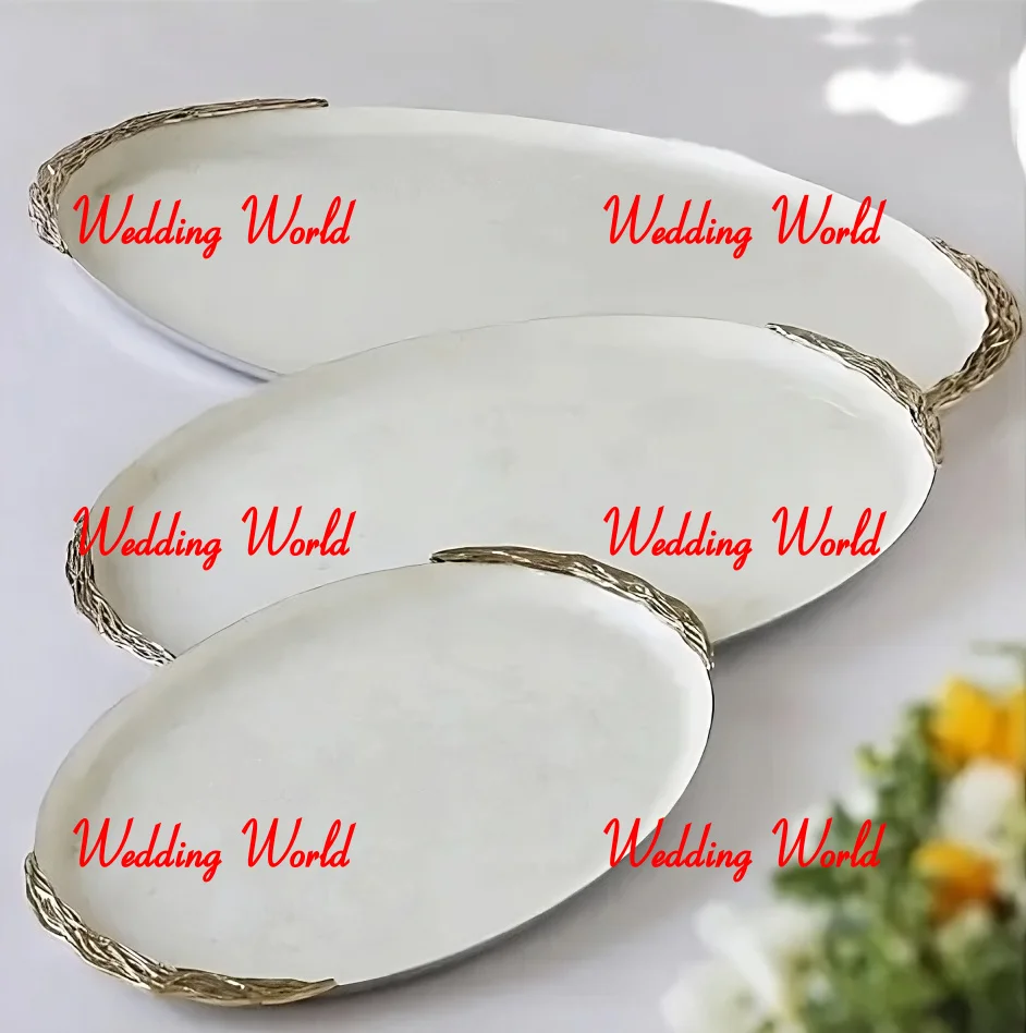 Luxury Metal Serving Tray Premium Quality Handmade Platter Customized ...