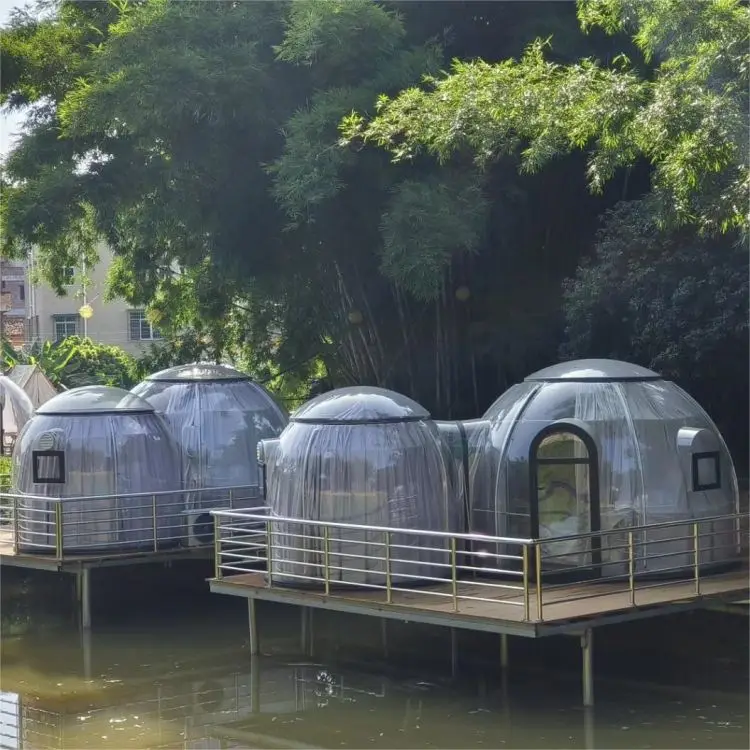 Glamping Hotel Dome Tent Modular Prefab PC Crystal Bubble Dome House for Resort| Alibaba.com