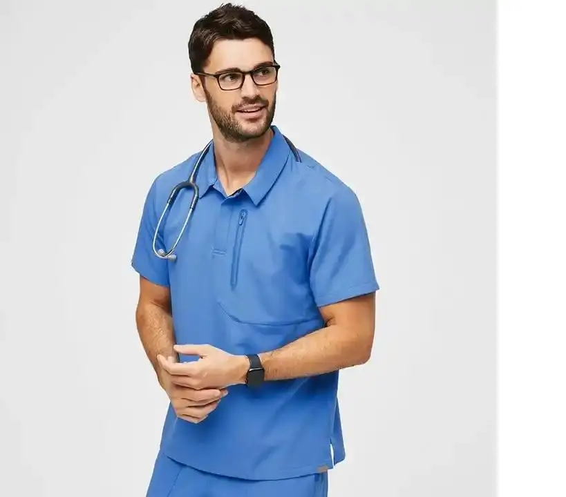 Customized Hospital Mens Scrubs Uniforms Sets Surgical Medical Nursing ...