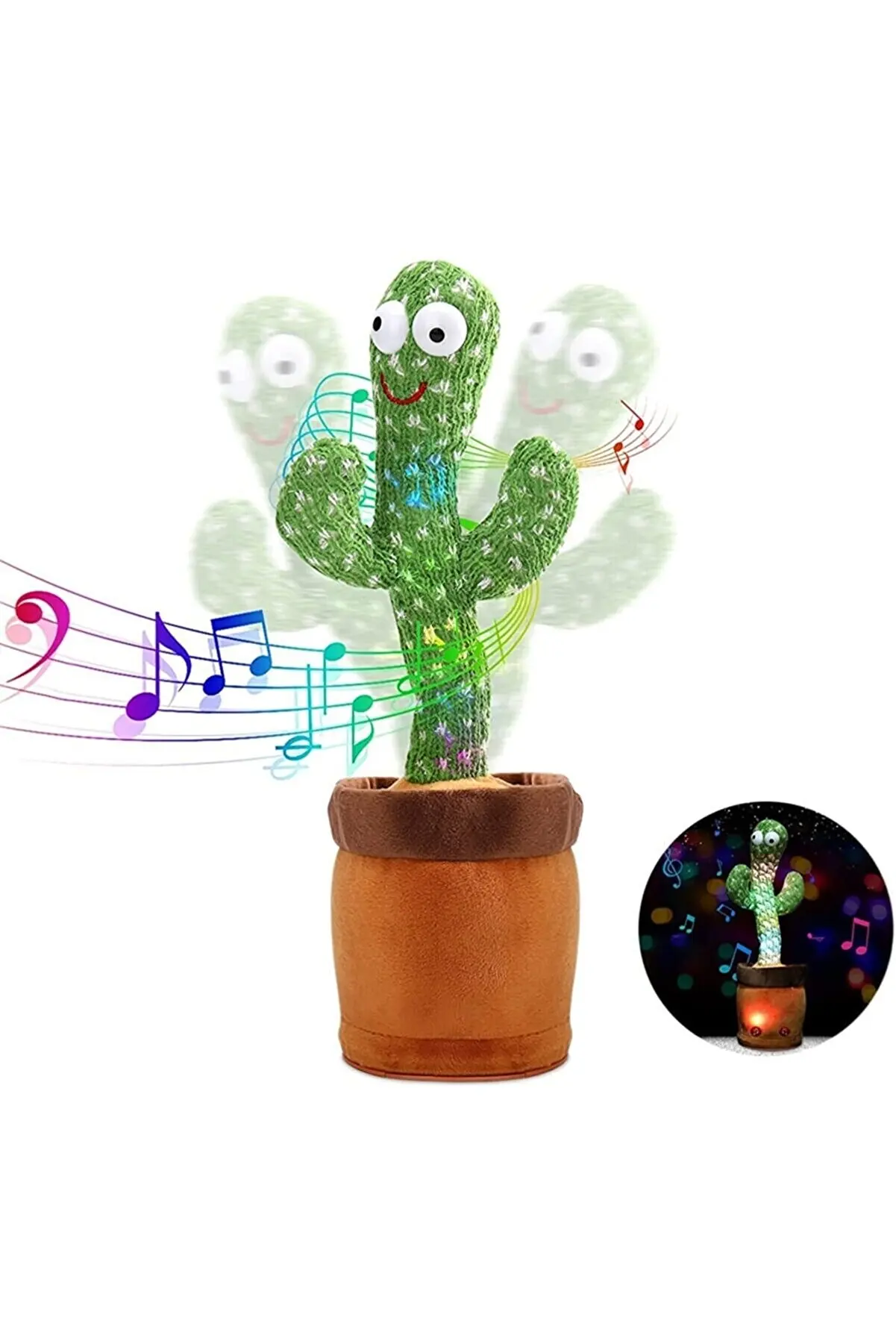 Talking,Dancing,Light,Music,Soundrechargeable Crazy Cactus Plush Toy ...
