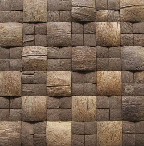 Natural Coconut Shell Mosaic Wall Panels from Vietnam