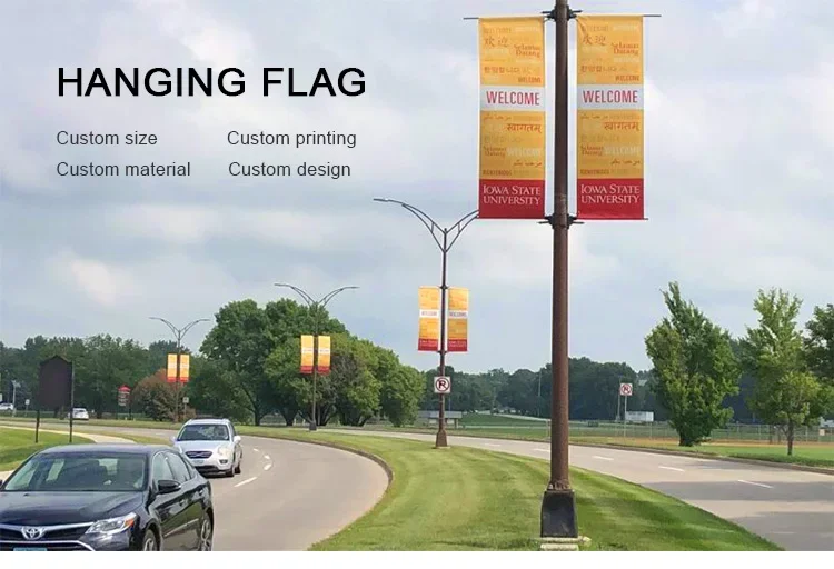 Light Pole Banner Personalized 13 oz Matte Vinyl Reinforced Edge ...