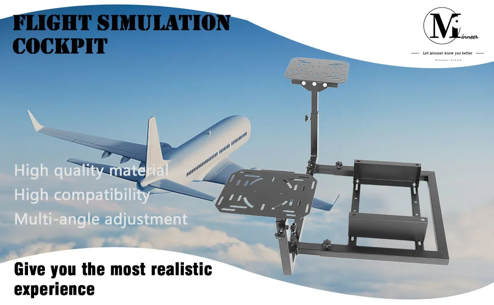 New Design Flight Simulator Cockpit Compatible With Logitech X56/x56 ...