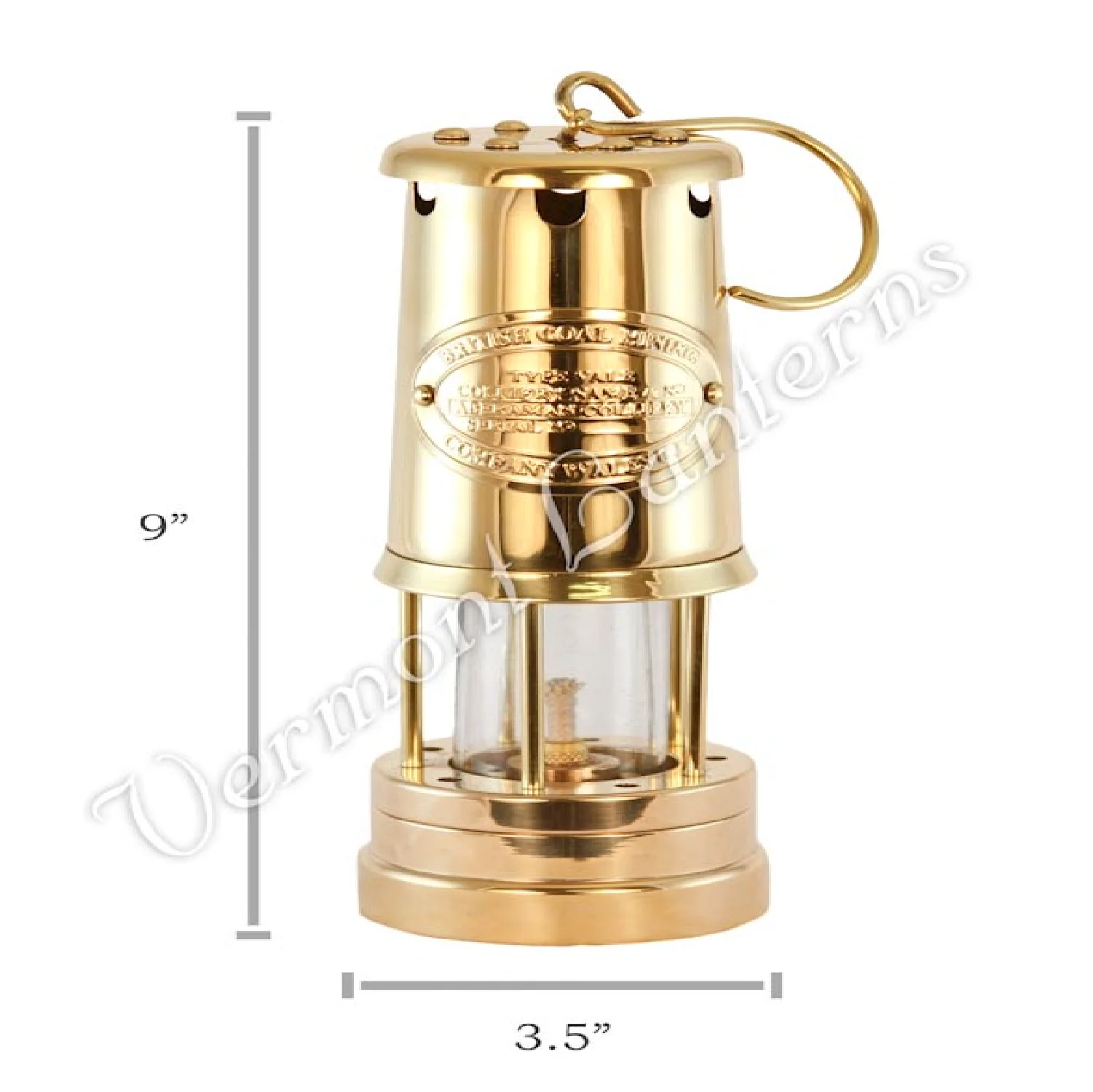 Authentic Brass gold color miners lamp In deluxe quality hanging miner ...
