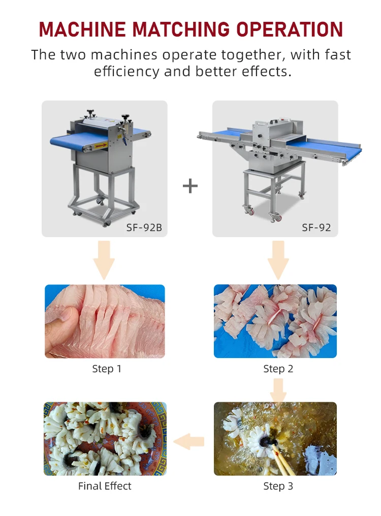 Automatic Seafood Shrimp Octopus Fish Fillet Squid Flower Cutter Strip ...