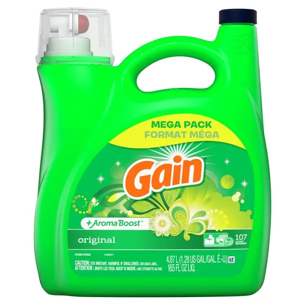 Gain-detergente Líquido Original Para Ropa,107 Cargas,165 Floz - Buy ...