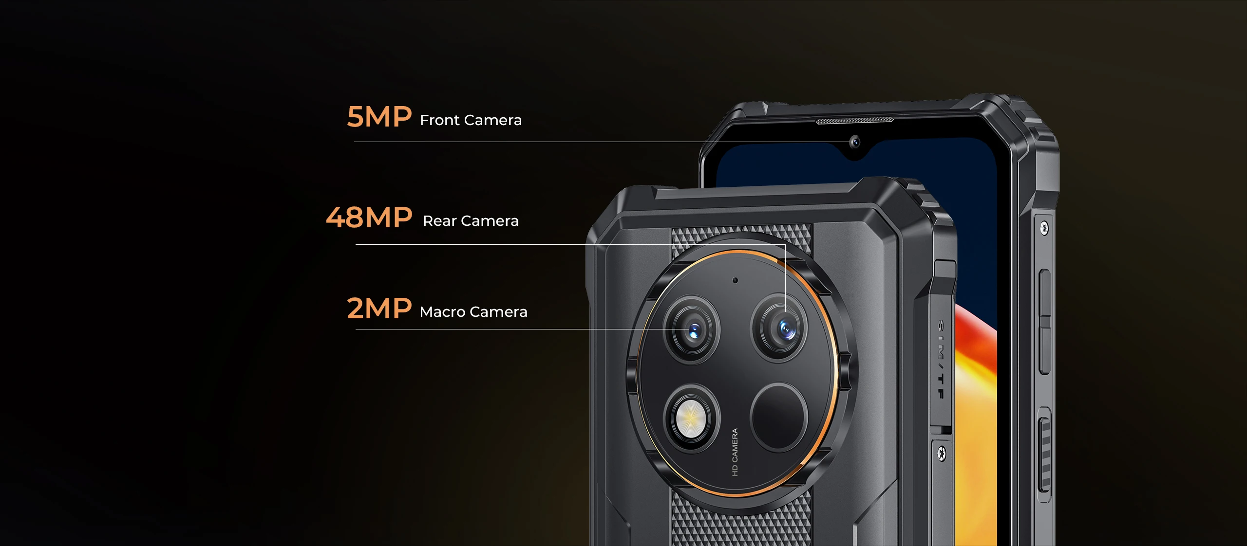 Oukitel Wp28 Rugged Smartphone Dual Sim Android 13 6.52 Inch 256gb 10600mah Ip68 Nfc Unlocked ...