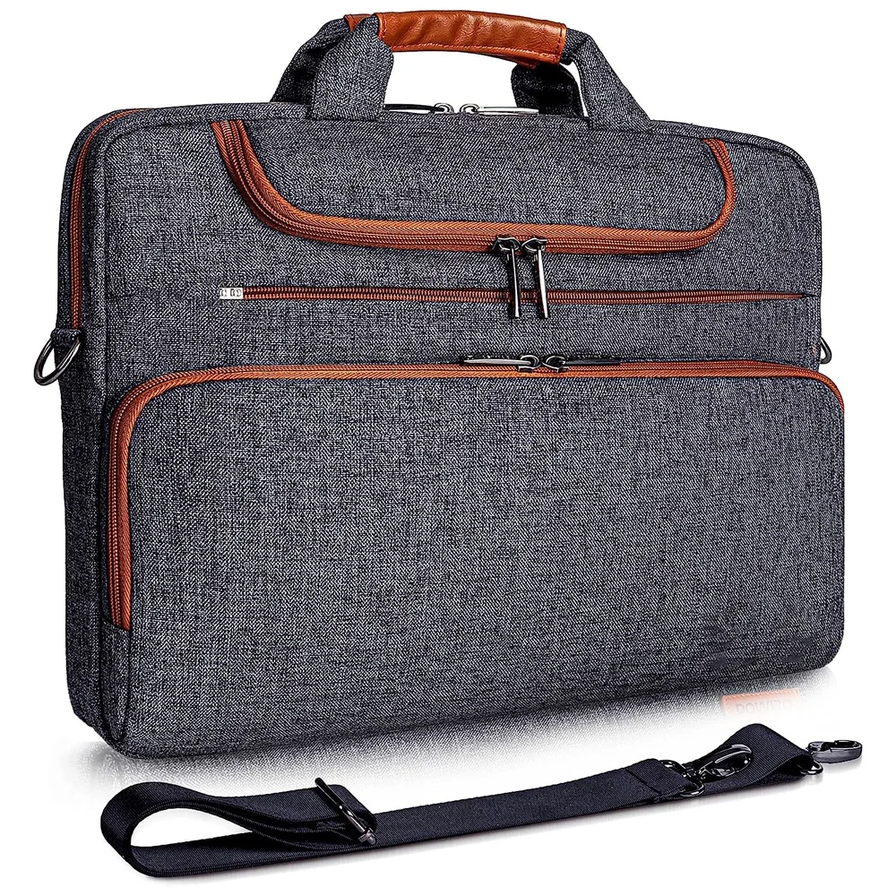 Multi Functional Laptop Sleeve Business Briefcase Waterproof Messenger ...