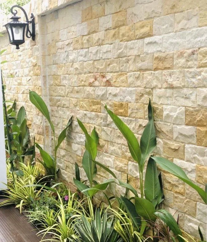 Natural Stone Wall Cladding Mushroom Face Marble Wall Cladding Split Face In Vietnam Hot Sales ...